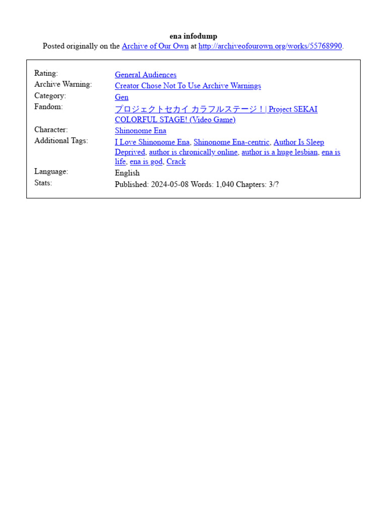 Ena Infodump | PDF | Psychology