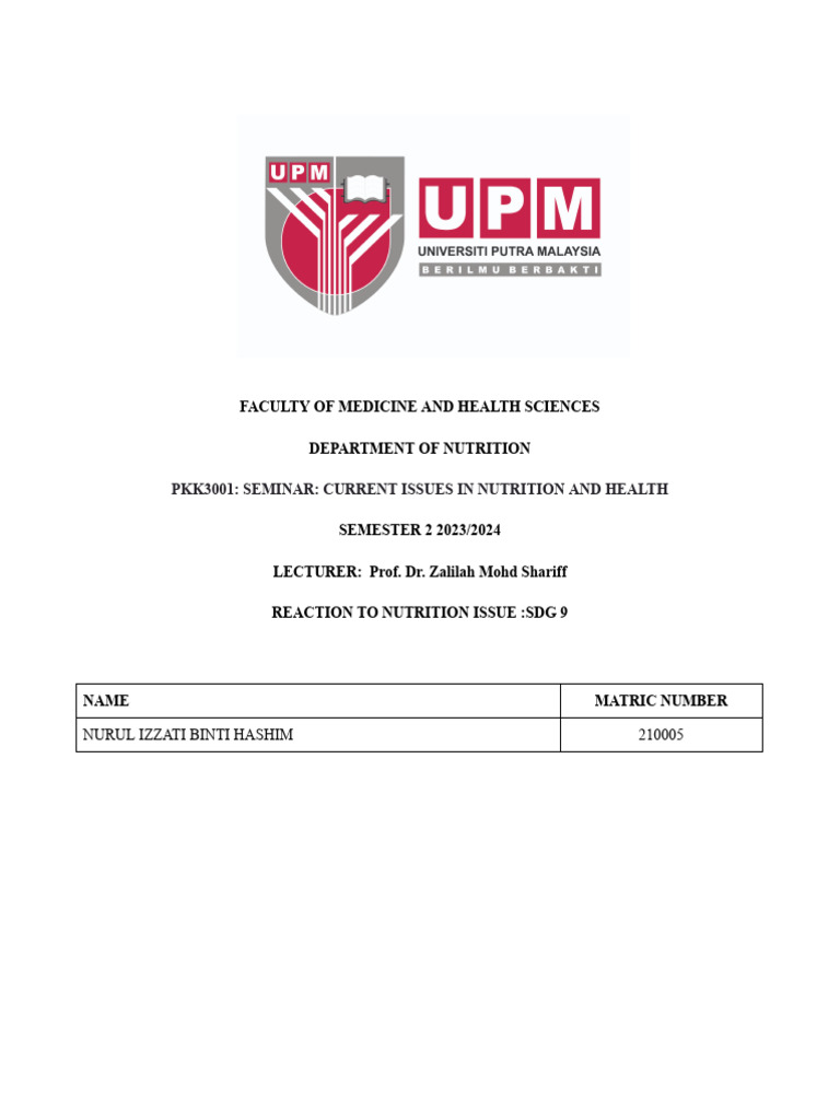 Reaction to nutrition issues | PDF | Malnutrition | Preventive Healthcare