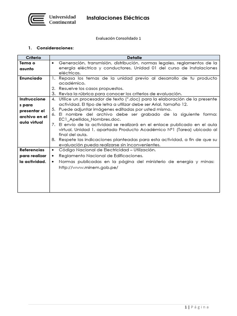 EC1 IIEE Evaluación Consolidado 1 Prueba Mixta Semipresencial | PDF | Electromagnetismo ...