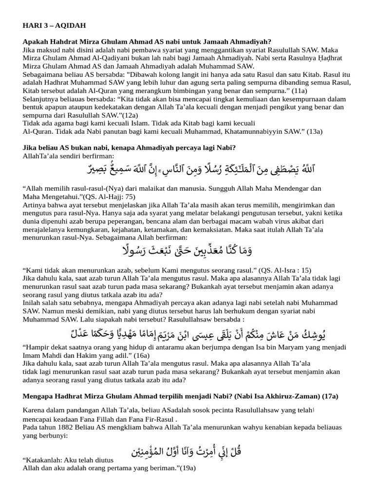 Buku Dars Ramadhan Kwu-3 | PDF