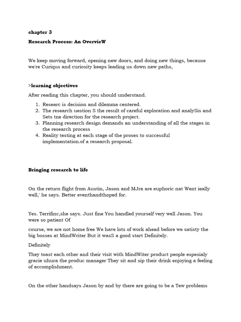 Chapter 3 | PDF | Survey Methodology | Sampling (Statistics)