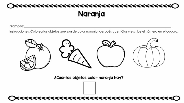 Ficha de Trabajo Con Colores Actv 2 | PDF