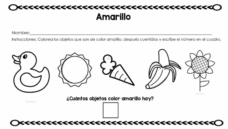 Ficha de Trabajo Con Colores Actv 3 | PDF