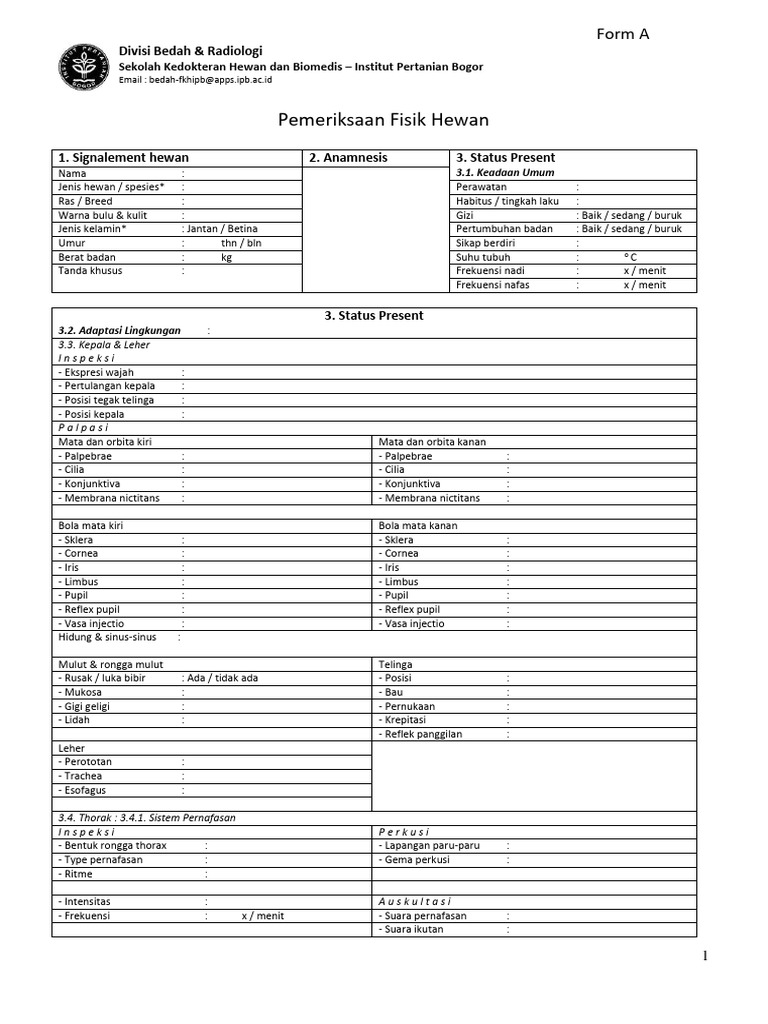 Form PE Dan Protokol Bedah IBKV | PDF