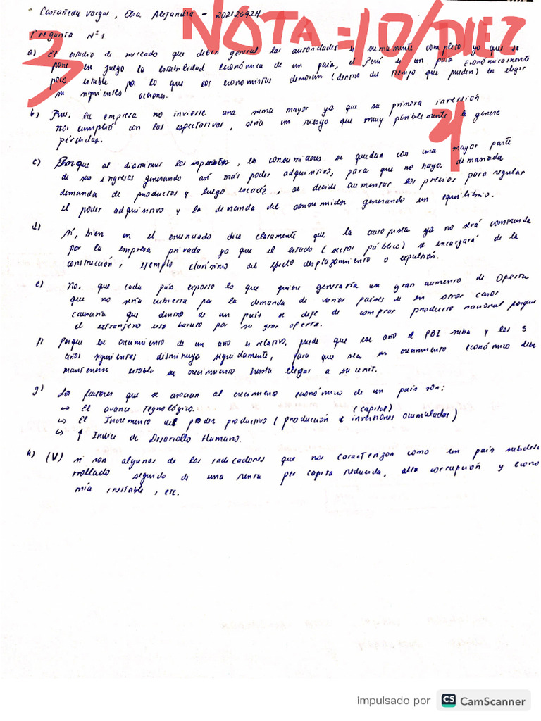 Castañeda Vargas Elsa Alejandra - 2 PC Economia | PDF