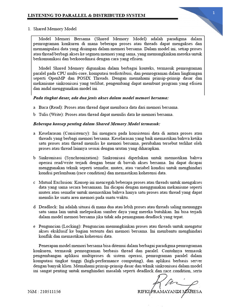 Sistem Paralel Dan Terdistribusi - Introduction | PDF