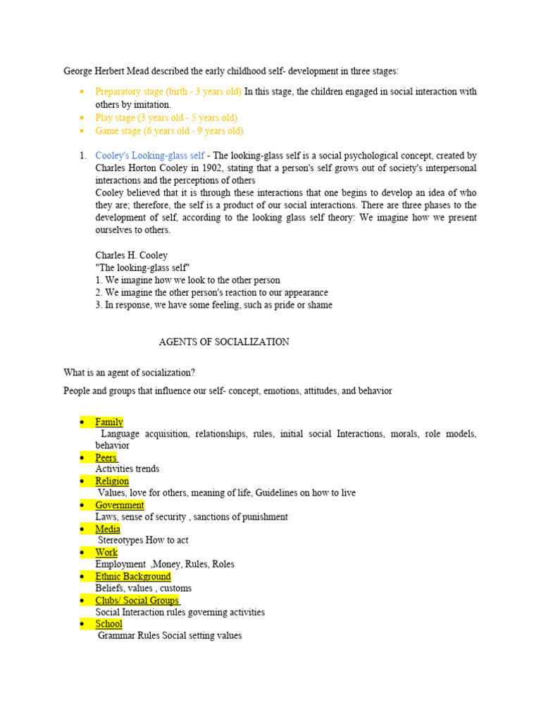 Preparatory Stage (Birth - 3 Years Old) Play Stage (3 Years Old - 5 ...