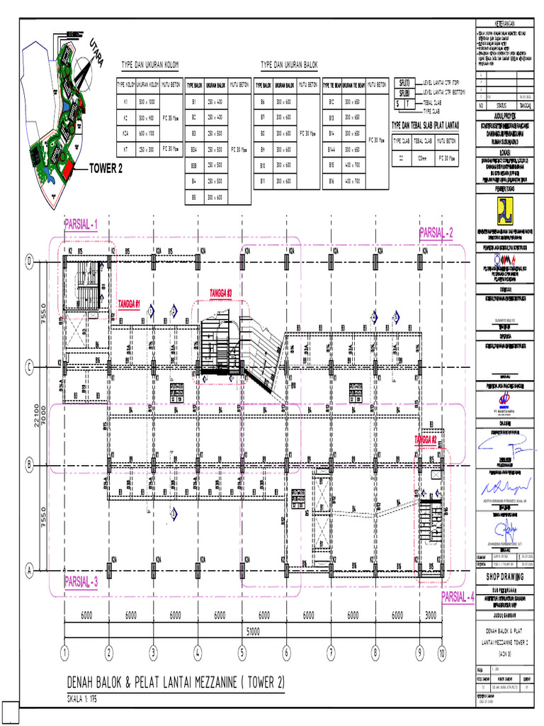Denah Lantai Mezzanine Tower 2 | PDF