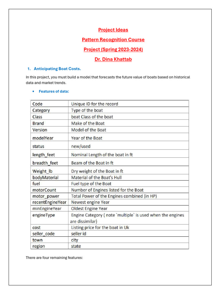 Pattern Recognition Project Ideas | PDF | Diabetes | Machine Learning