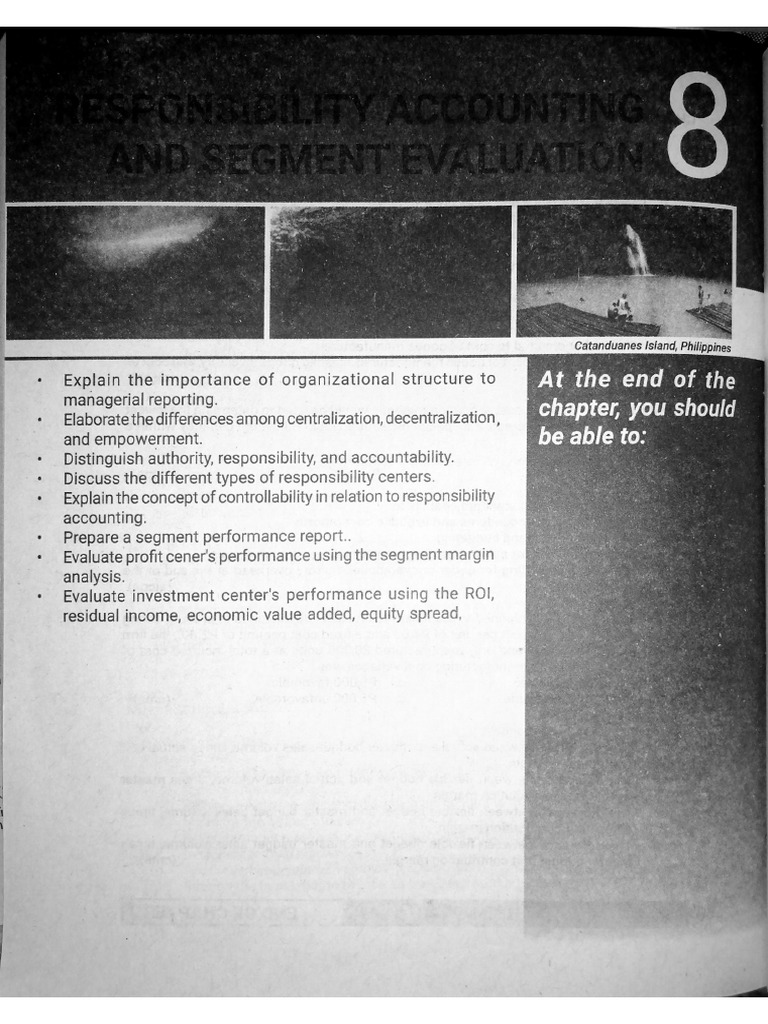 Responsibility Acctg. and Segment Evaluation Agamata | PDF