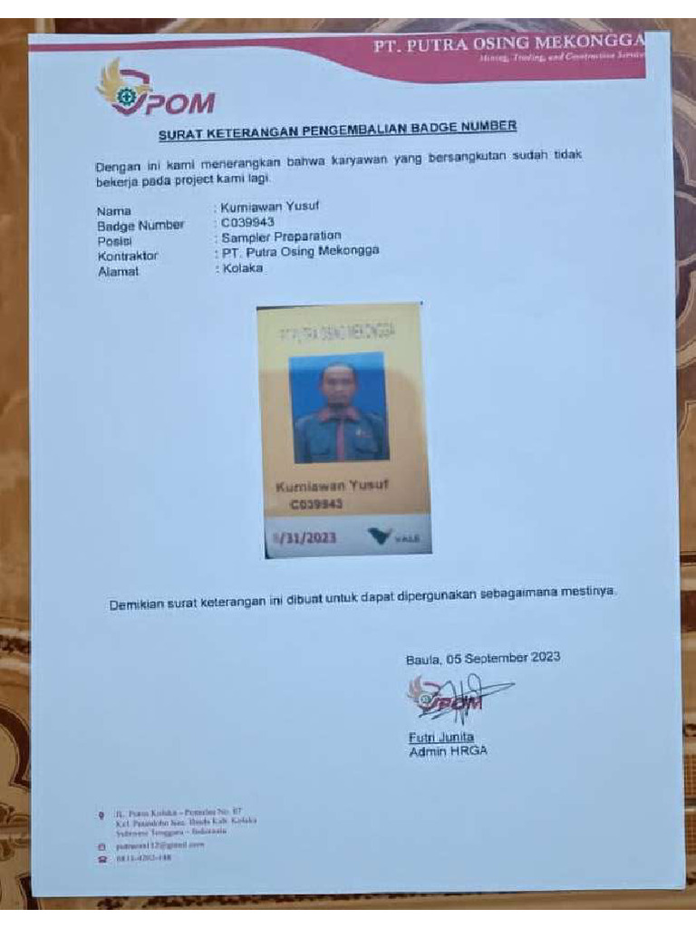 Pengalaman Kerja Nawan | PDF