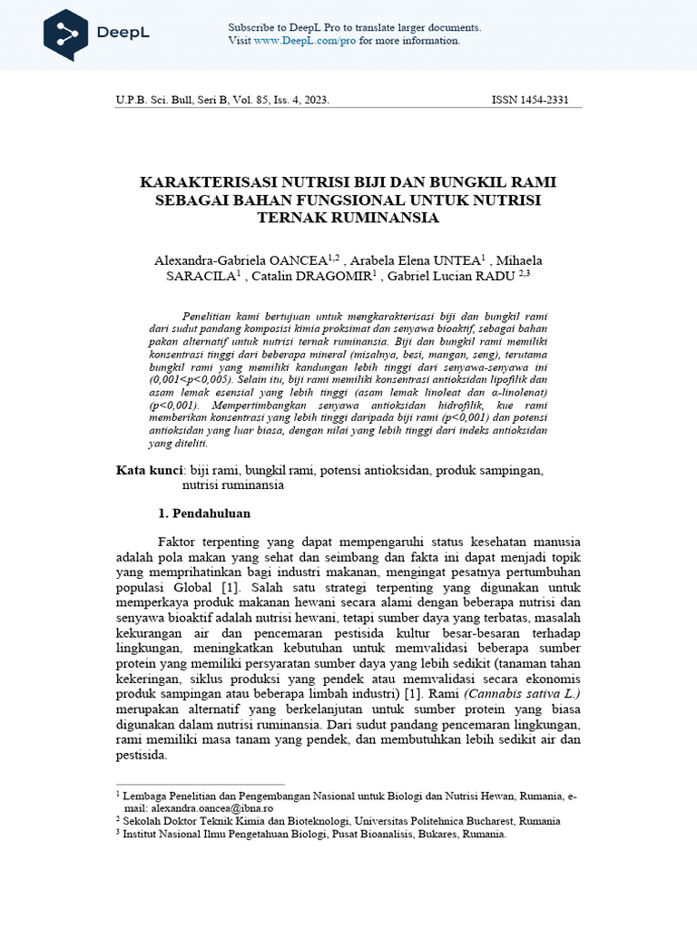 Nutrien Ternak Ruminansia Jurnal Scopus Id | PDF