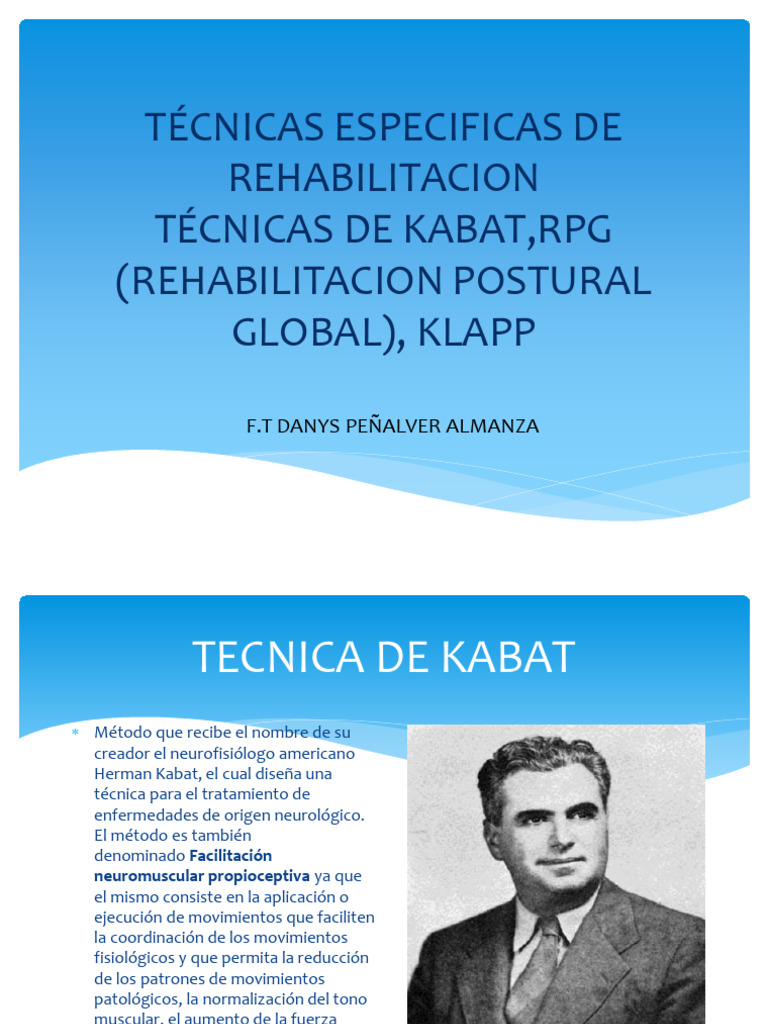 Tecnicas de Kabath, RPG, Klapp | PDF | La columna vertebral | Escoliosis