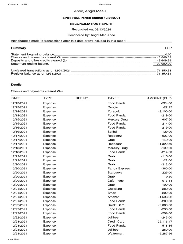Reconciliation | PDF | Payments | Banking Technology