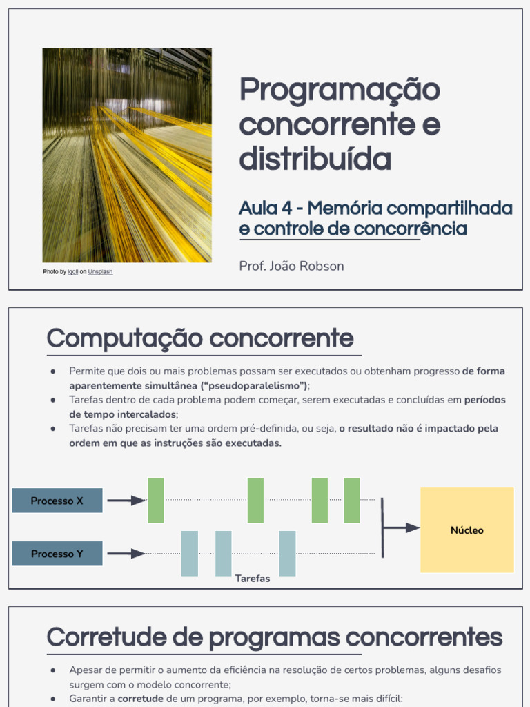 Corretude em Memória Compartilhada | PDF | Thread (informática ...