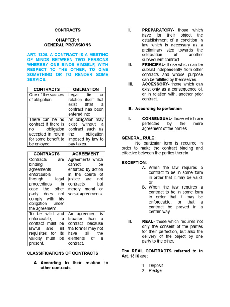 Contracts | PDF | Offer And Acceptance | Consideration