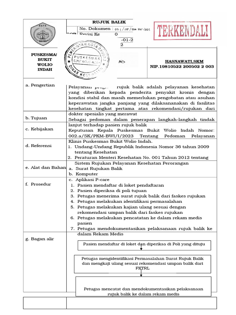Sop Rujuk Balik | PDF | Sains & Matematika