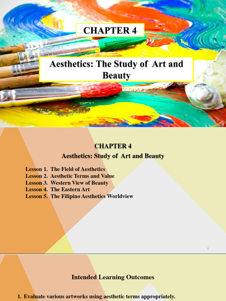 CHAPTER 4 (Aesthetics - Study of Art and Beauty) | PDF | Experience ...
