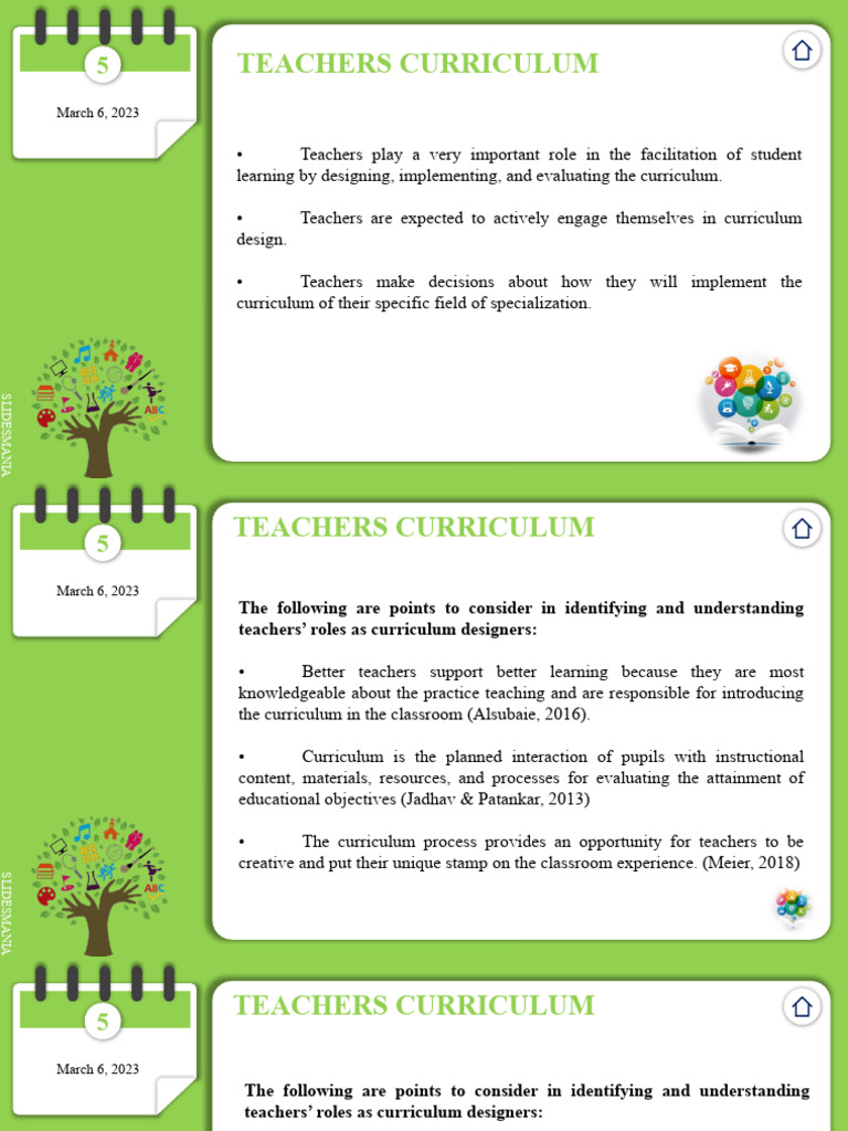 Teachers-Curriculum | PDF