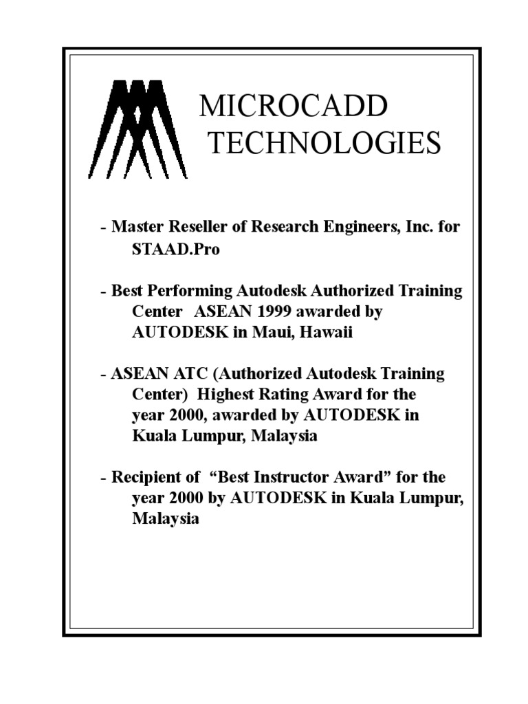 Staad Manual | PDF | Cartesian Coordinate System | Bracket