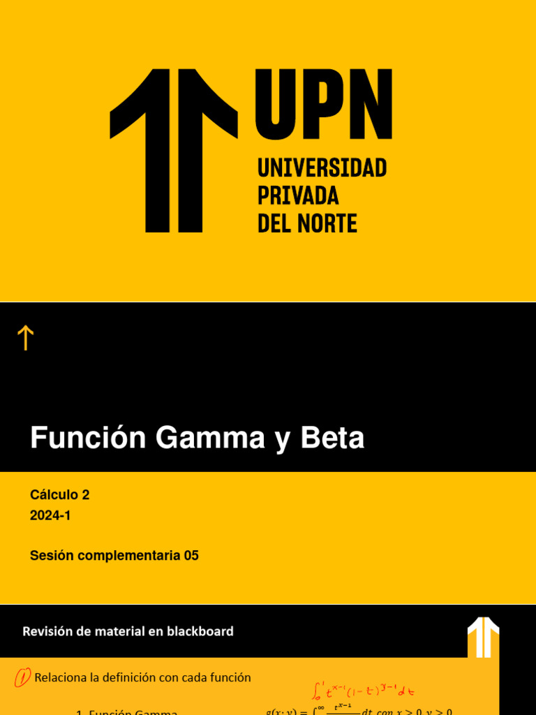 MODULO 4-FUNCION GAMMA Y BETA - Mar | PDF | Integral | Función (Matemáticas)