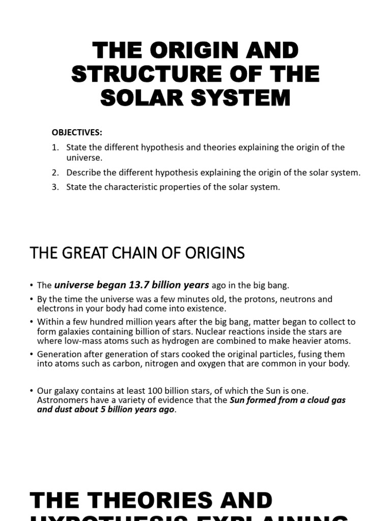 Solar System Origins Explained | PDF | Formation And Evolution Of The ...