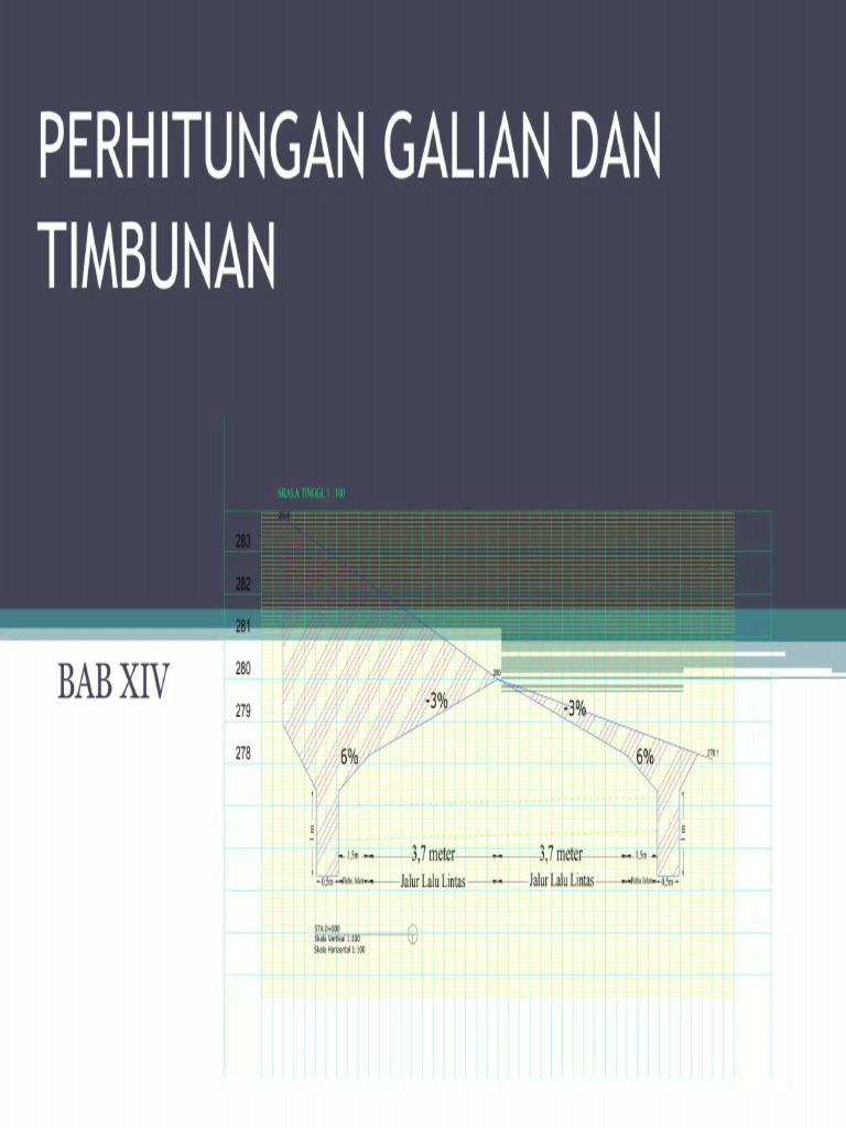 Perhitungan Galian Dan Timbunan | PDF