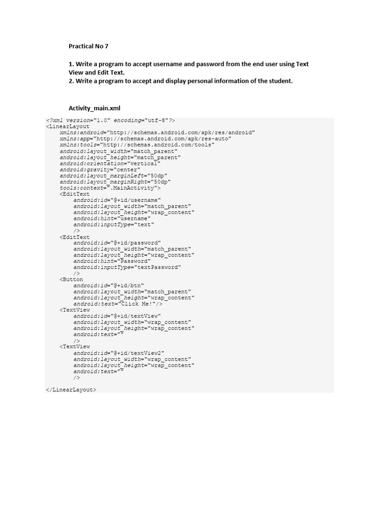 Practical No 7 | PDF | Android (Operating System) | Arm Architecture
