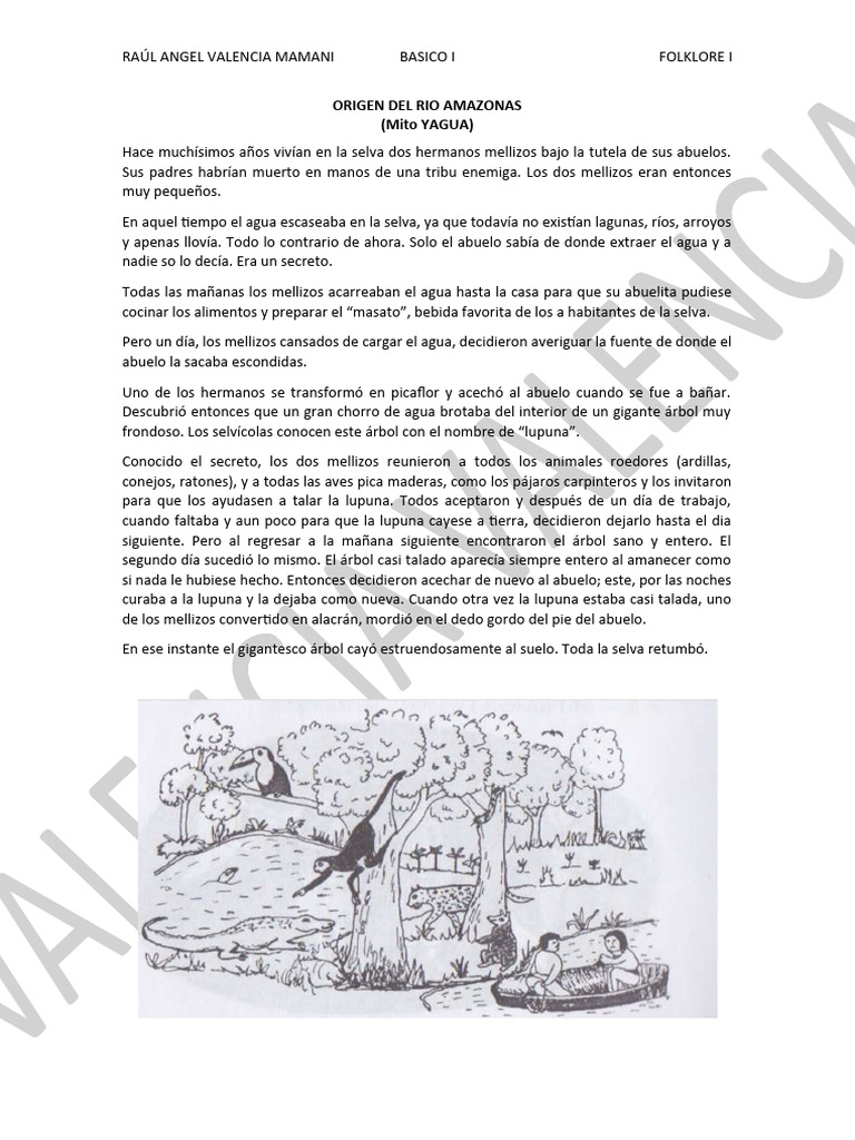 Origen Del Rio Amazonas | PDF | Selva