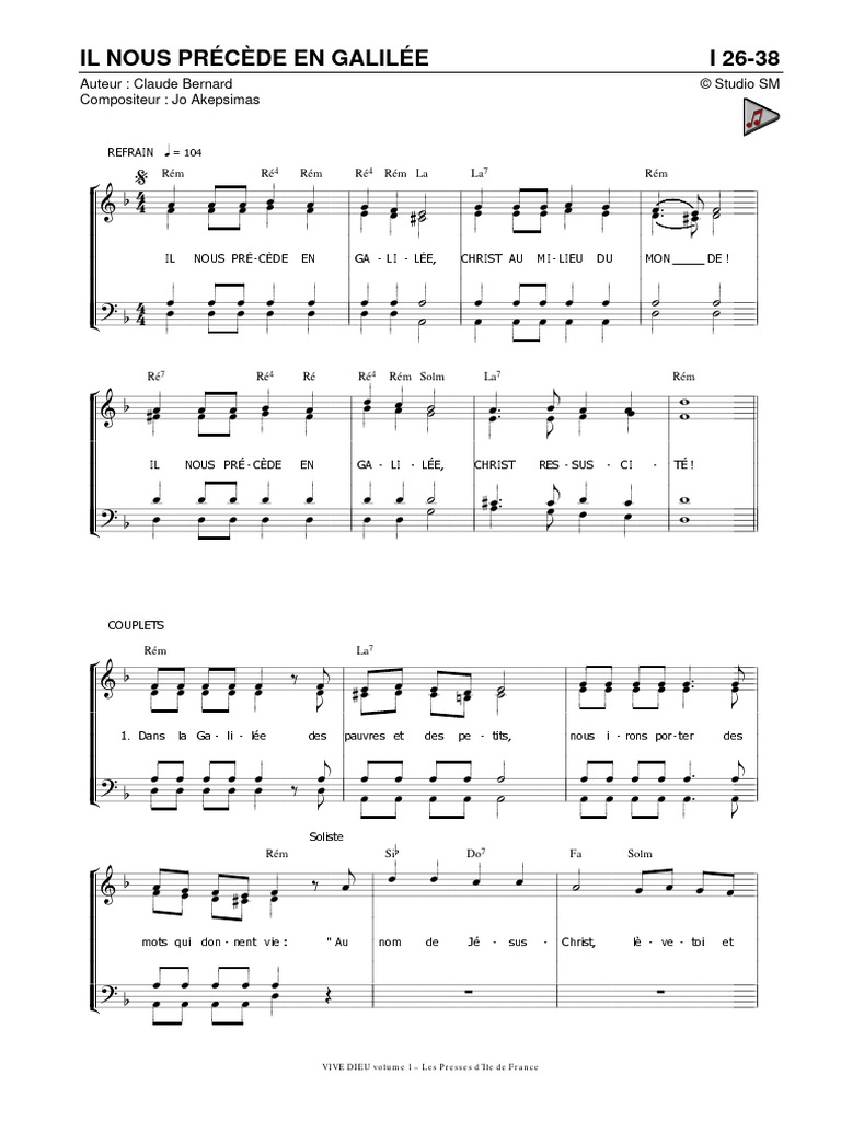 Il Nous Précède en Galilée | PDF | Doctrines et croyances religieuses