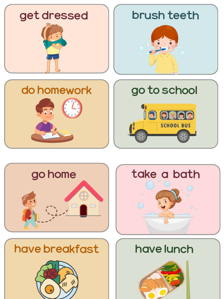 Daily Routine and Chores List | PDF