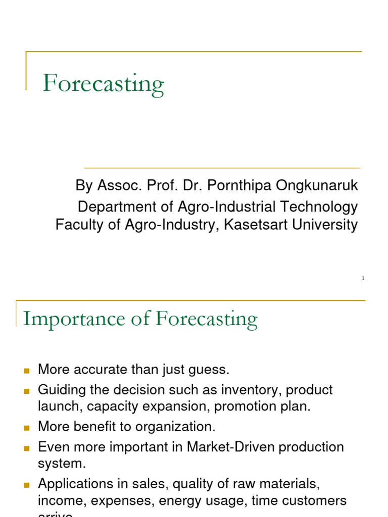 2 - Forecast | PDF | Forecasting | Time Series