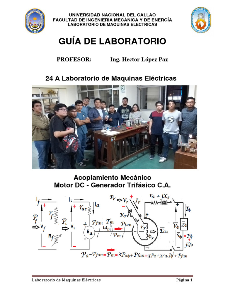 24 A Laboratorios de Maquinas Electricas Paz | PDF | Transformador | Inductor
