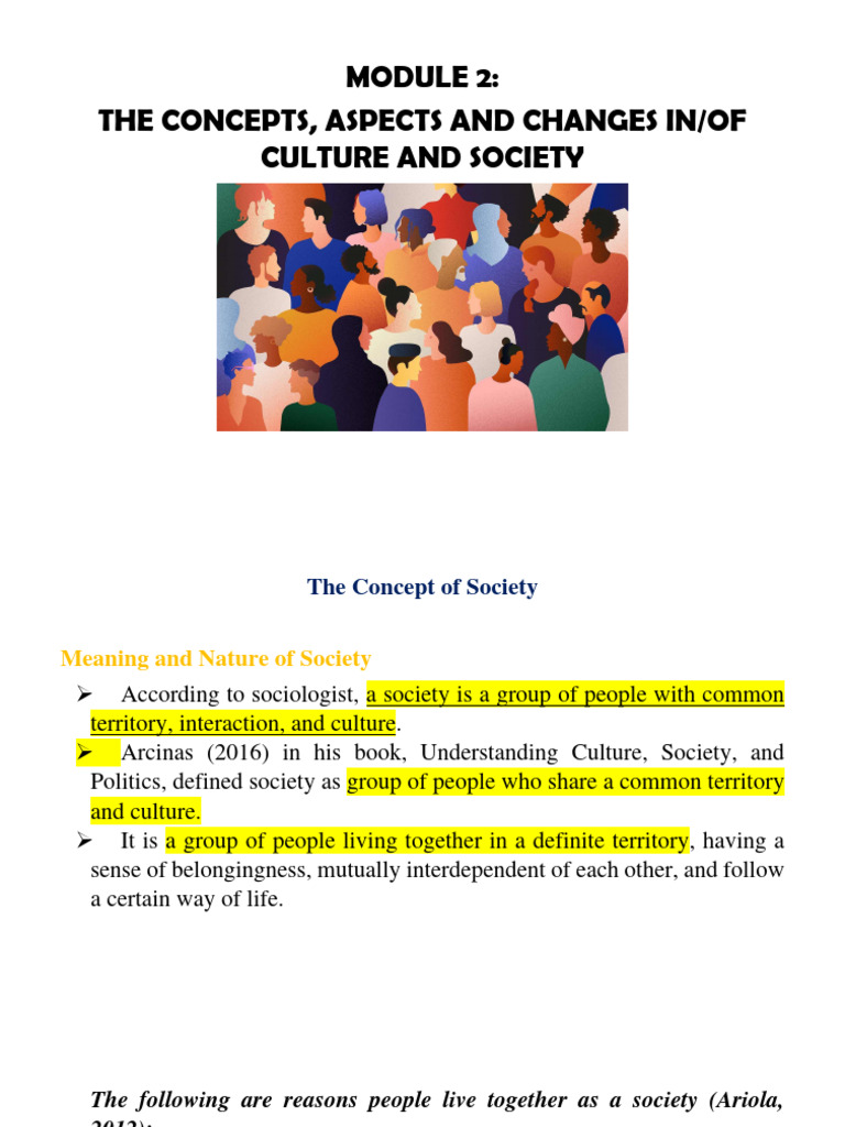 Understanding Society and Culture Dynamics | PDF | Society | Traditions