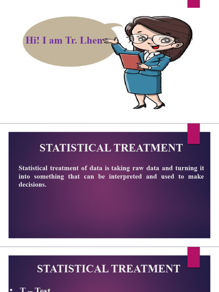 Statistical Treatment Methods Explained | PDF | Student's T Test ...