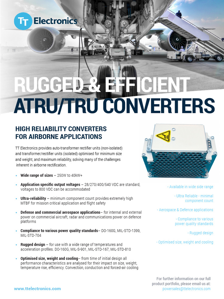 ATRU Datasheet | Download Free PDF | Rectifier | Electric Power