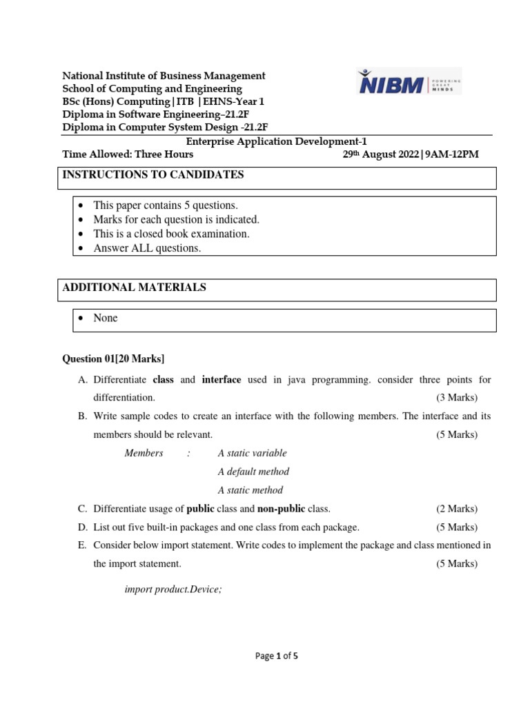 DCSD 21.2F Enterprise Application Development-1 | PDF | User (Computing ...