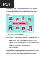 All Family Relationship Names in English With Pictures PDF | PDF ...