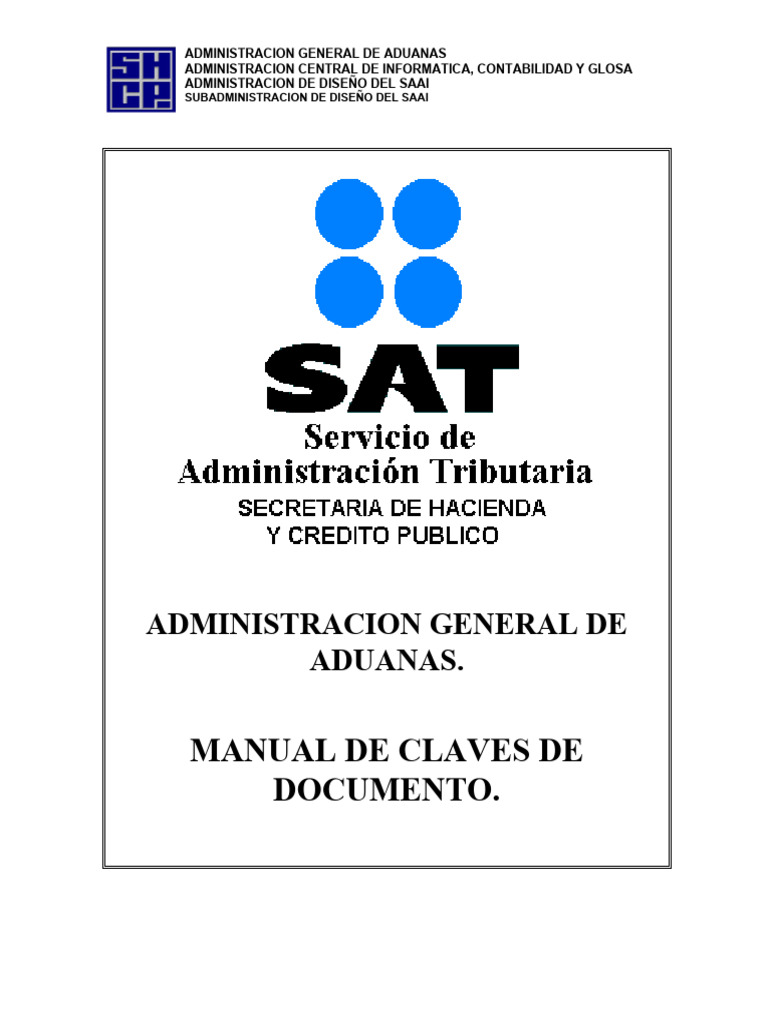 Claves de Pedimentos | PDF | aduana | Arancel