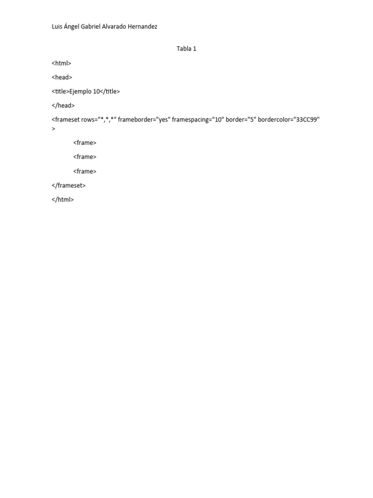 Codigos Tablas | PDF
