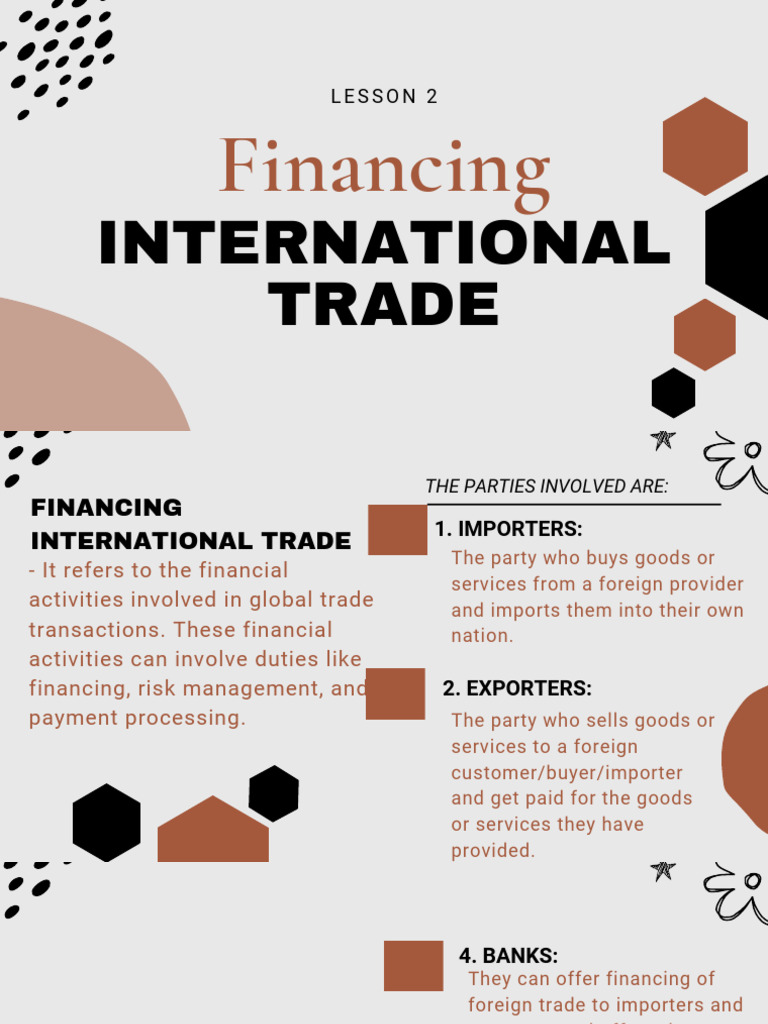 Group 6 Lesson 2 Financing International Trade | PDF | Financial Risk ...