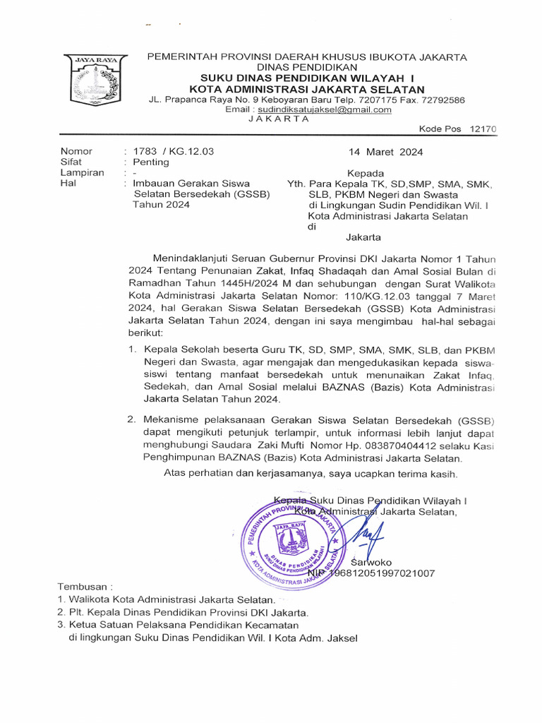 1783 Imbauan GSSB Tahun 2024 | PDF