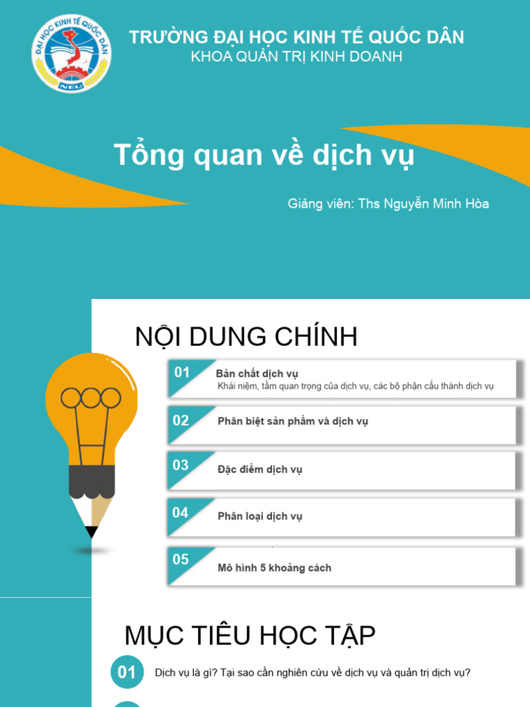 (Hè) Chuong 1 Tong Quan Ve Dich Vu | PDF