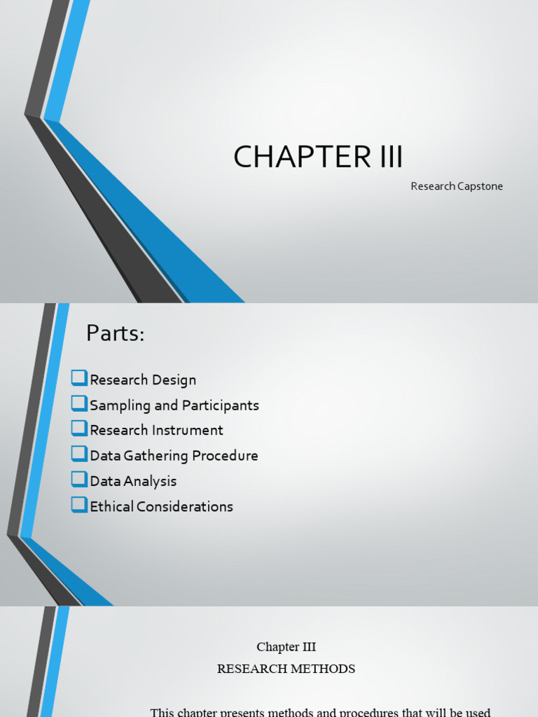 Chapter Iii Capstone | PDF