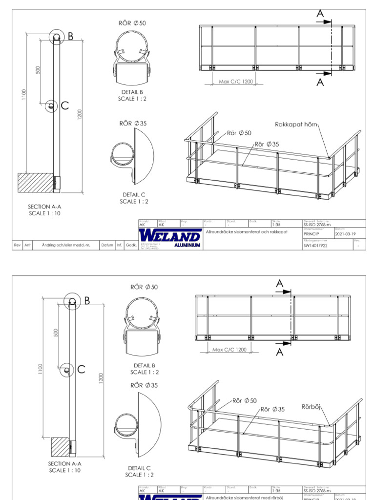 Despiece de Baranda A Terreno | PDF