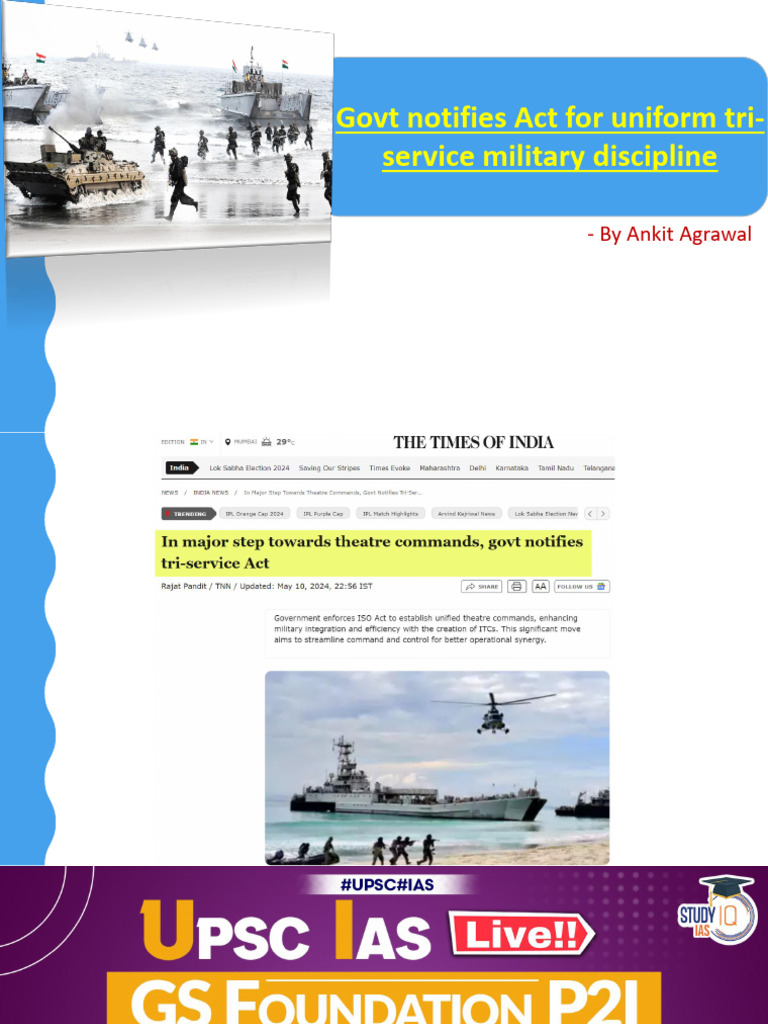 Govt Enacts Tri-Service Discipline Act | PDF | Defense Policy | Military