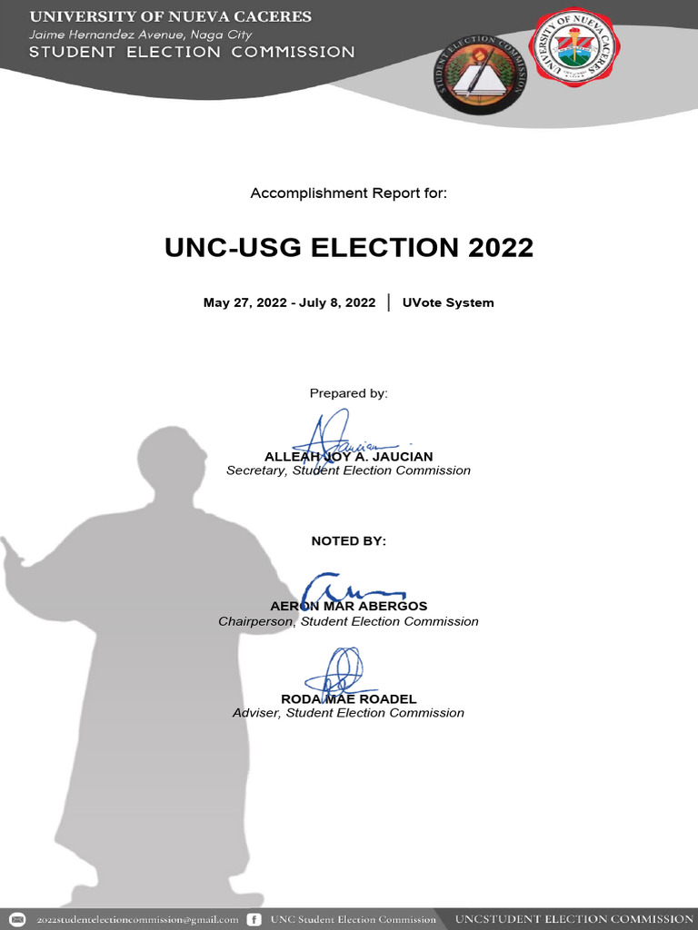 2022 USG Election Accomplisment Report | PDF | Elections | Facebook