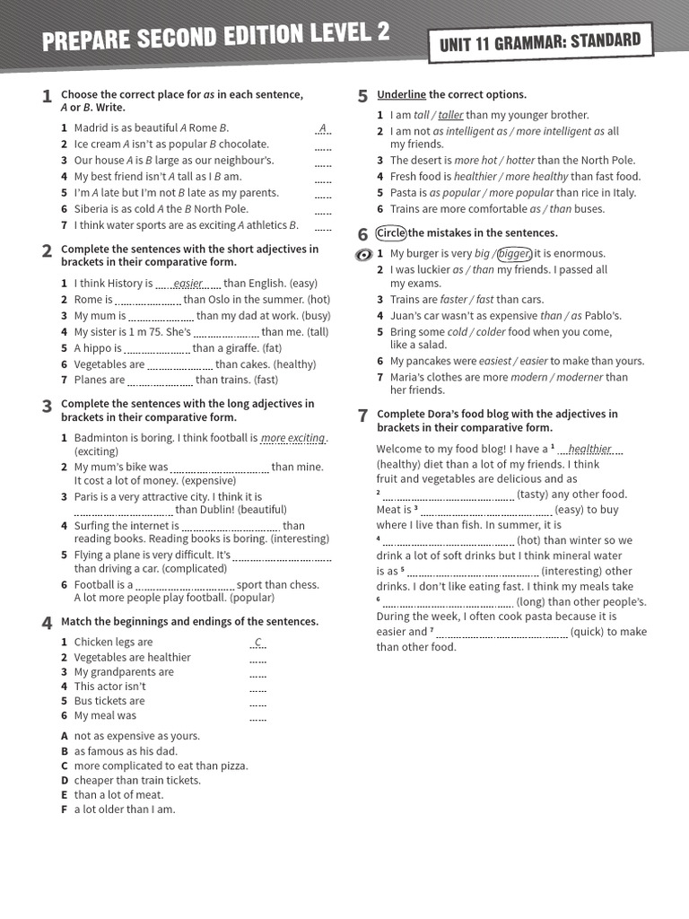 PREPARE 2 Grammar Vocabulary | PDF | Foods | Cuisine