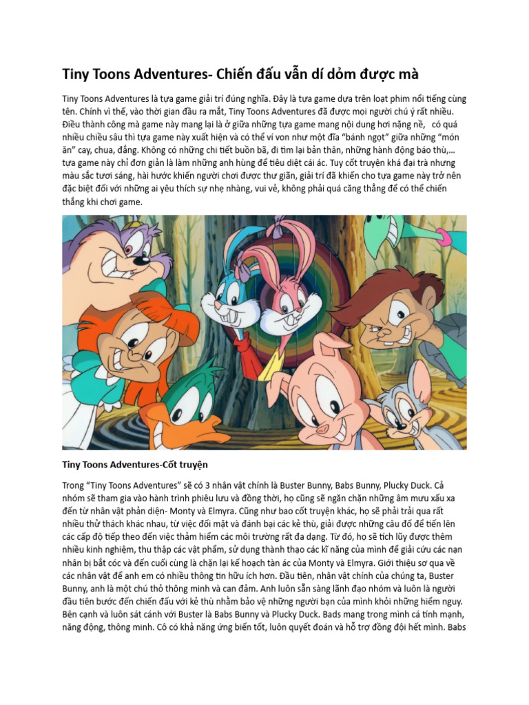 Tiny Toons Adventures | PDF