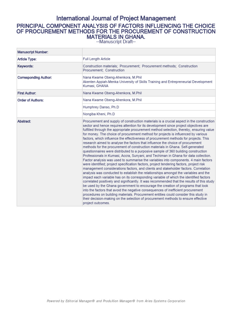 Jpma S 24 00335 | PDF | Procurement | Risk